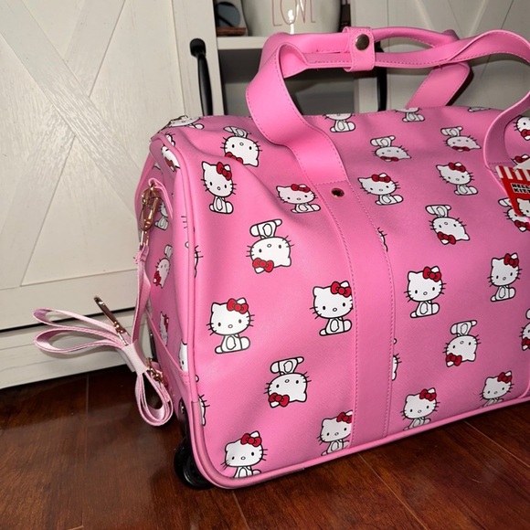 Hello Kitty | Bags | Hello Kitty Duffle Bag With Wheels | Poshmark